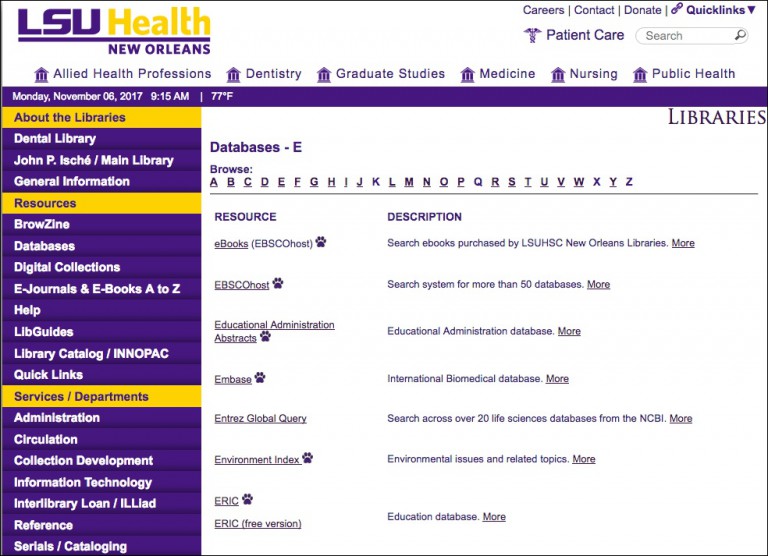 Revamped Database Pages Now Live – Libraries News