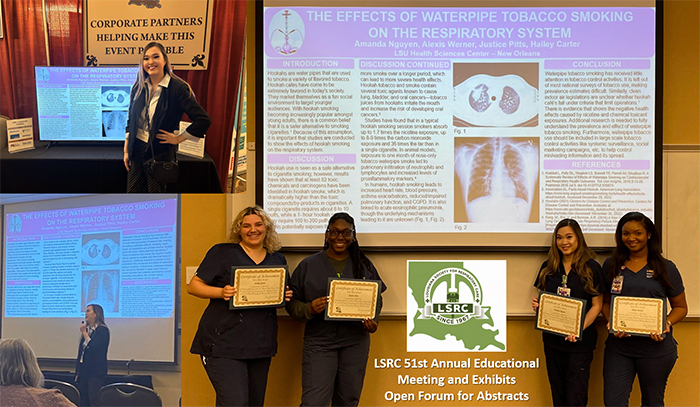 LSU Health New Orleans Students Win 1st Place for Hookah Dangers Poster